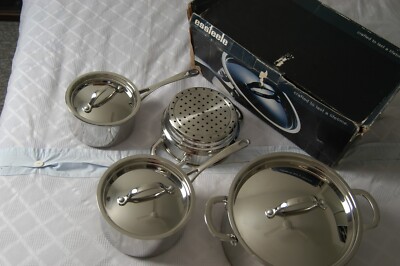 ESSTEELE EUROPA Four Piece Cookware Set New | eBay Australia