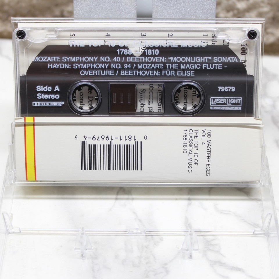 100 Masterpieces Vol 4 The Top 10 Classical Music 1788-1810 Cassette ...