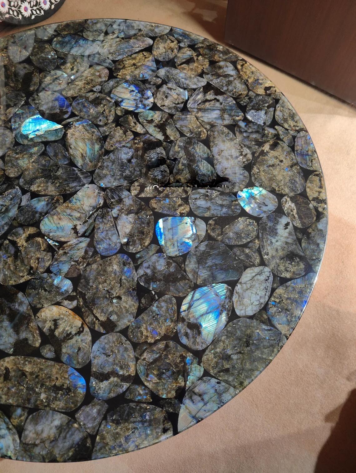 Labradorite Round Table Top / Dining Table / Coffee Table / Counter Top ...