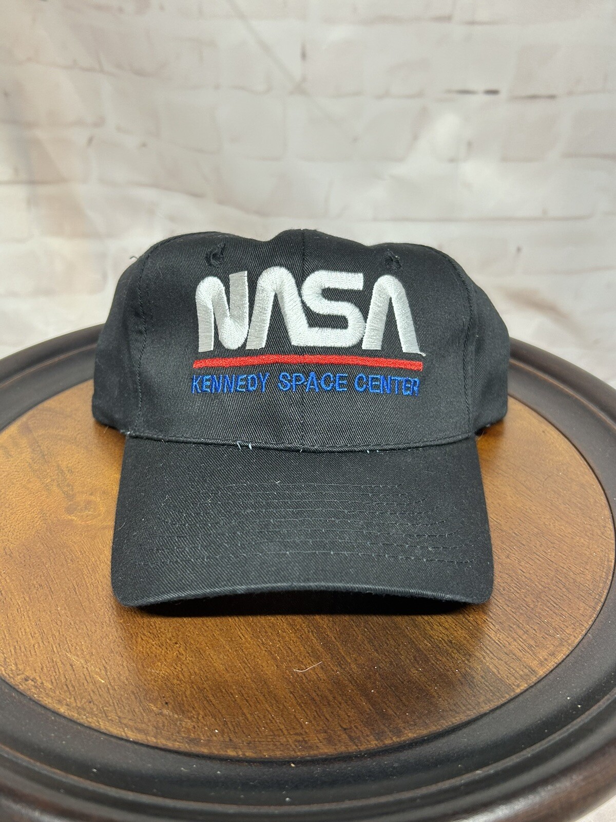 Vintage NASA Kennedy Space Center Snapback Hat Cap Navy Blue ...
