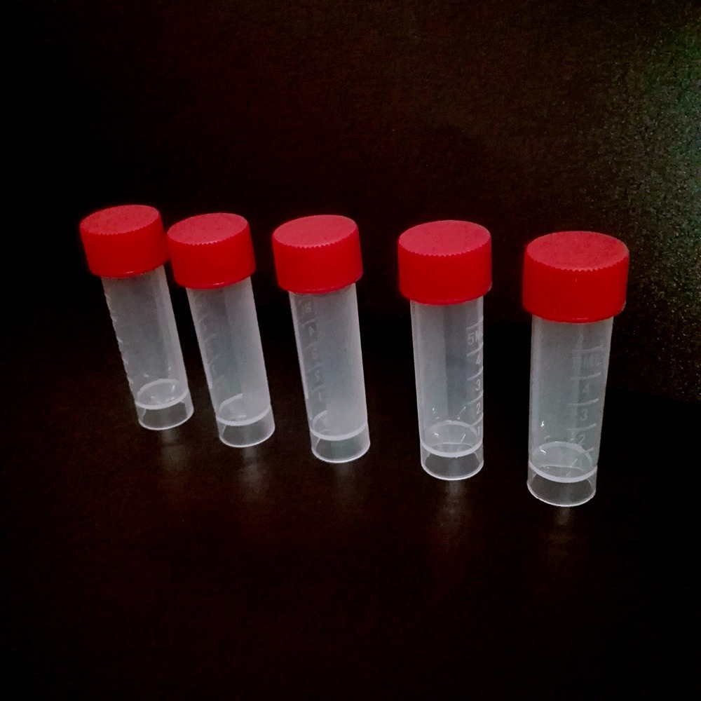 Volume Plastic Sample Bottle 5ML Small Bottle Vial Storage Container ...
