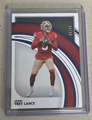 2022 Immaculate Trey Lance /10 2nd Year FOTL Blue #77 San Francisco ...