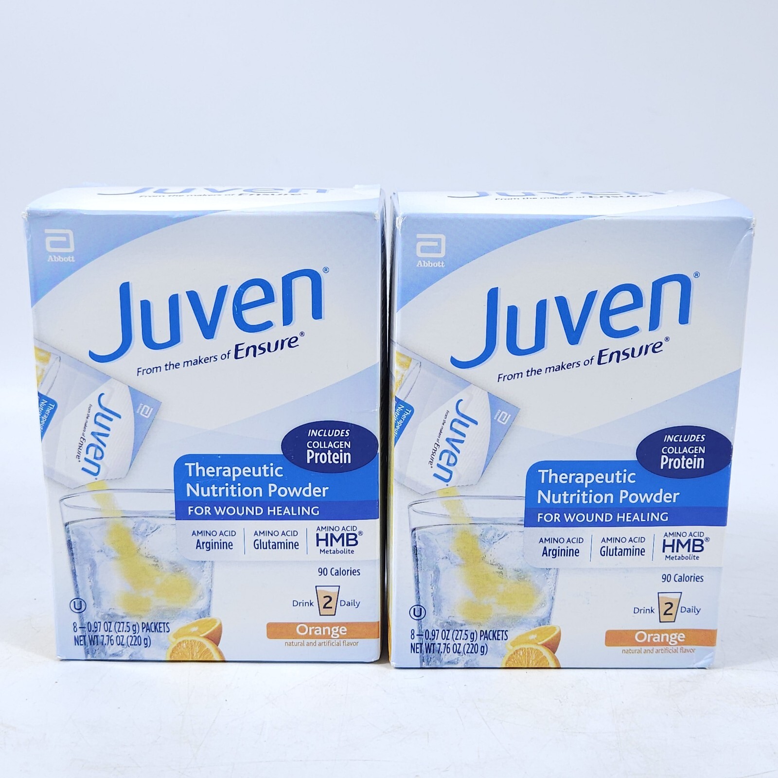 2x Juven Ensure Therapeutic Nutrition Powder Wound Healing Orange ...