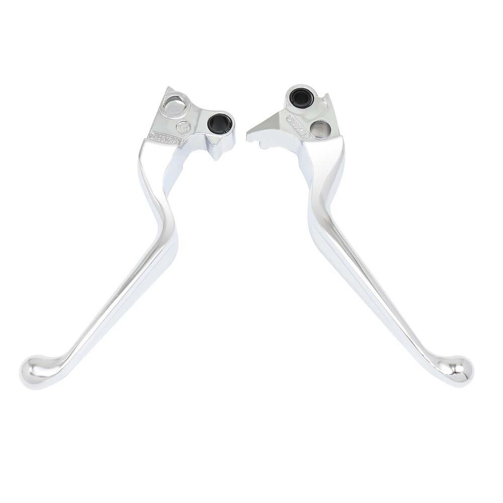 Chrome 1 Pair Hand Brake Clutch Levers Grips For Harley Rocker C FXCWC ...