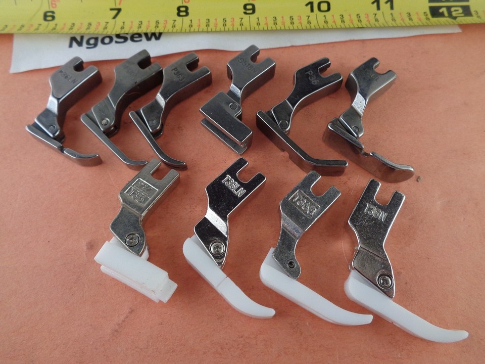 INDUSTRIAL SEWING MACHINE CONSEW 230 10 PIECE ZIPPER FOOT SET | eBay