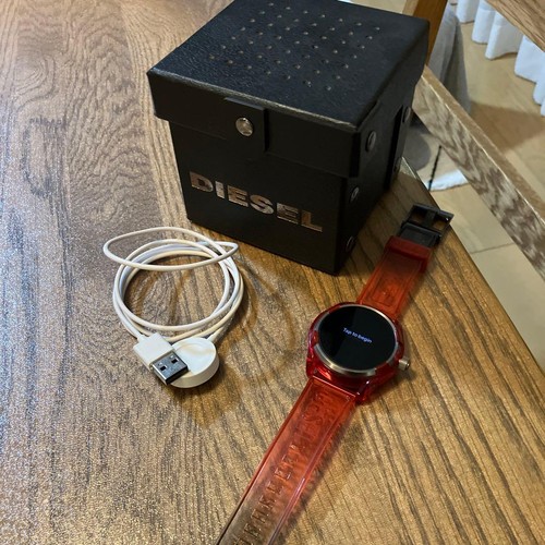 DIESEL Smartwatch Watch Clear Red Vintage Japan Rare Limited Edition | eBay