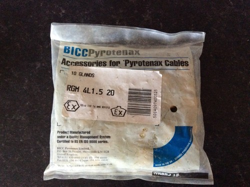 MICC Pyrotenax Brass Glands 4L 1.5 x 20mm | eBay UK