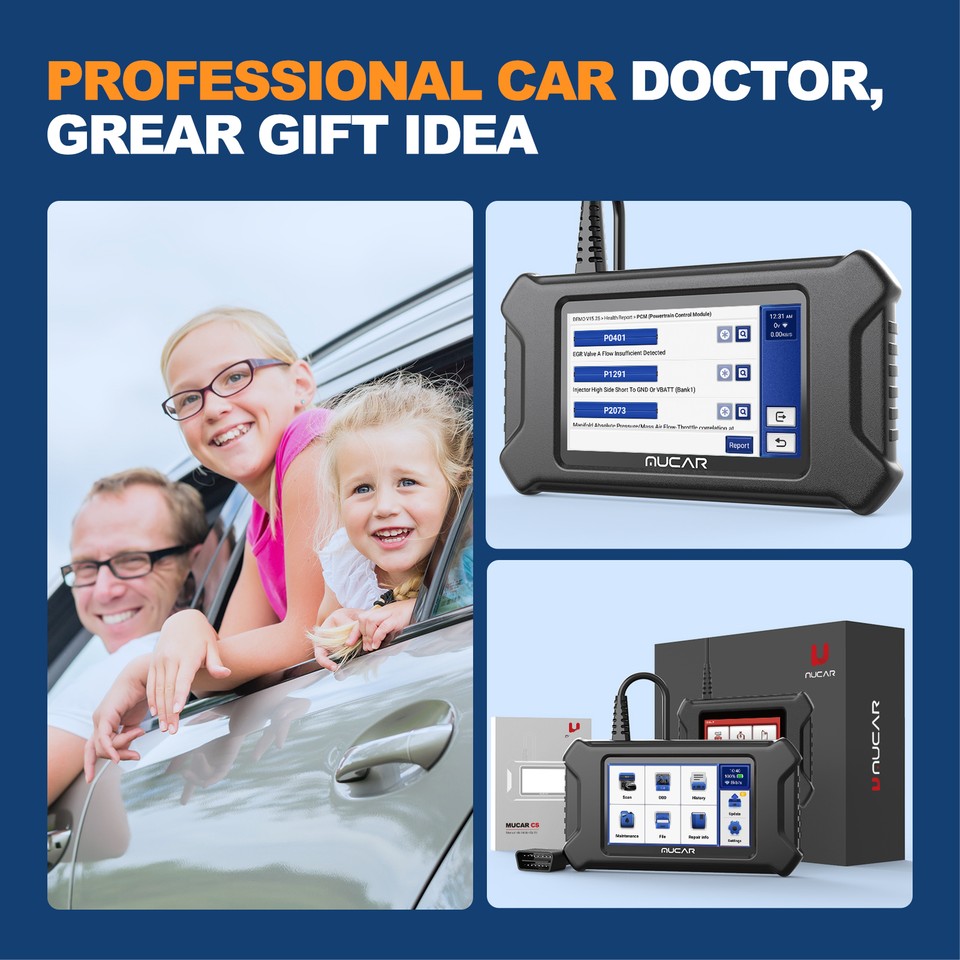 Automotive OBD2 Scanner Diagnostic Code Reader Car ABS SRS Transmission ...