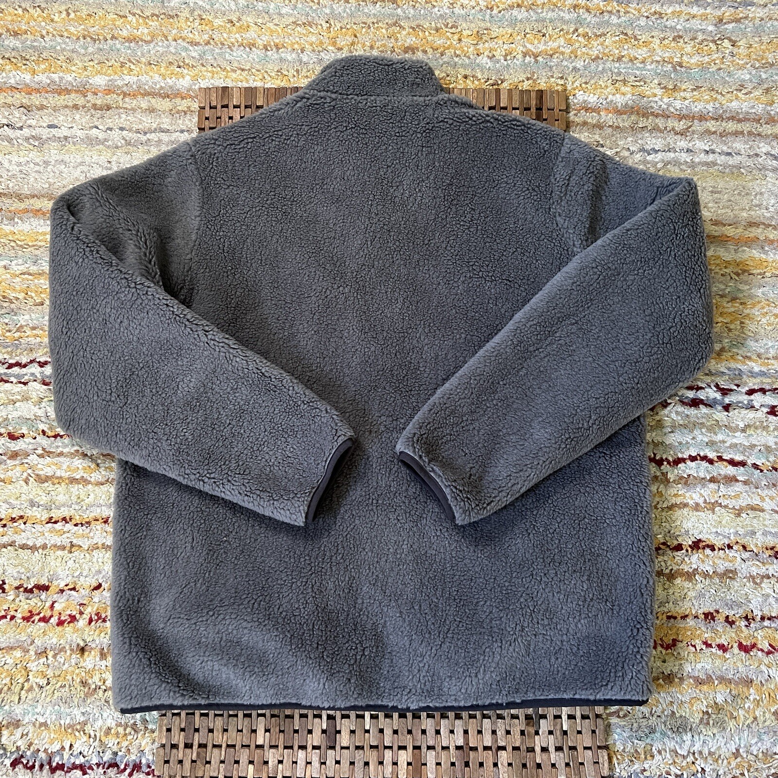 Patagonia Woolyester Reversible Deep Pile Fleece Puff… - Gem