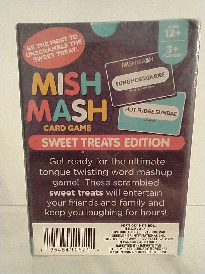 NEW in sealed box - MISH MASH CARD GAME Sweet Treats Ed. 36 Scramble ...