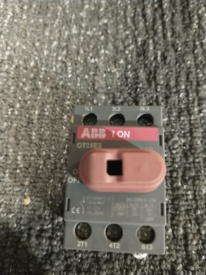 ABB OT25E3 3 Pole 25 Amp Disconnect | eBay
