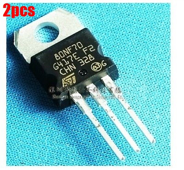 2Pcs STP80NF70 P80NF70 St Mosfet Transistor TO220 ns | eBay
