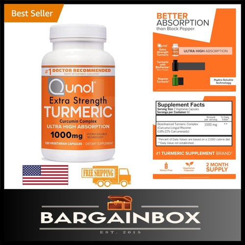Extra Strength Turmeric Curcumin 1000mg - Ultra High Absorption Joint ...