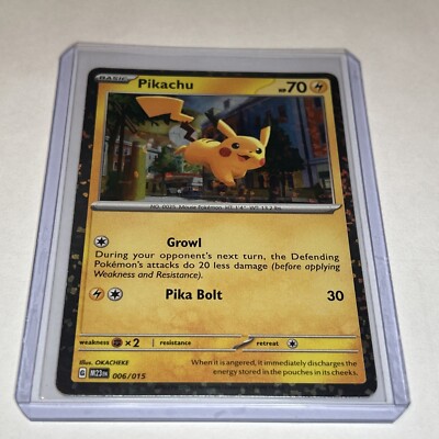 Pikachu 006/015 - Holo - McDonald’s 2023 Pokemon Card | eBay