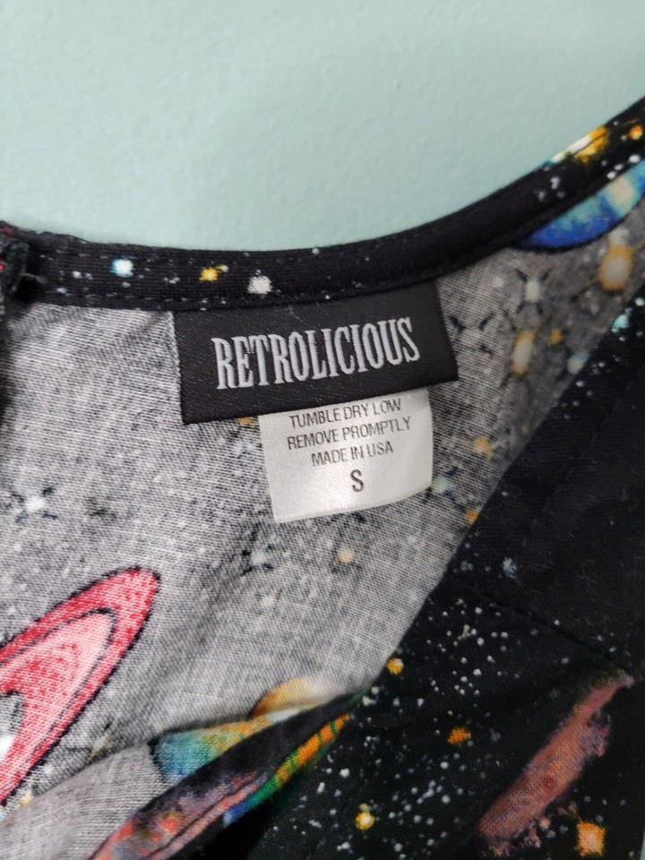 Retrolicious Modcloth Pin Up Space Dress Size S | eBay