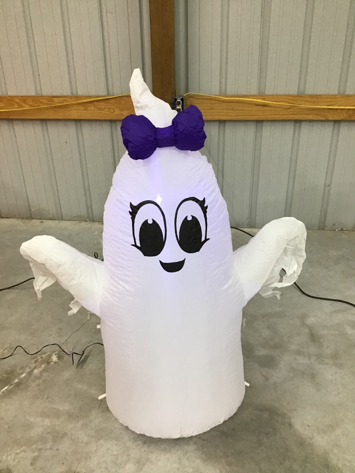 4ft Gemmy Airblown Inflatable Prototype Halloween Ghost Girl w/ Bow ...