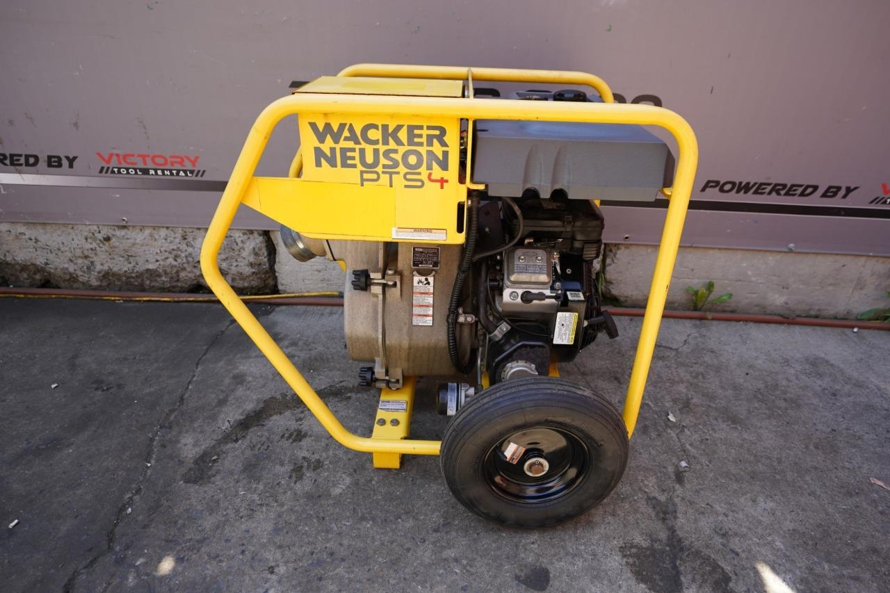 Wacker Neuson PTS-4 4-Stroke Engine Self Priming Centrifugal Trash Pump ...