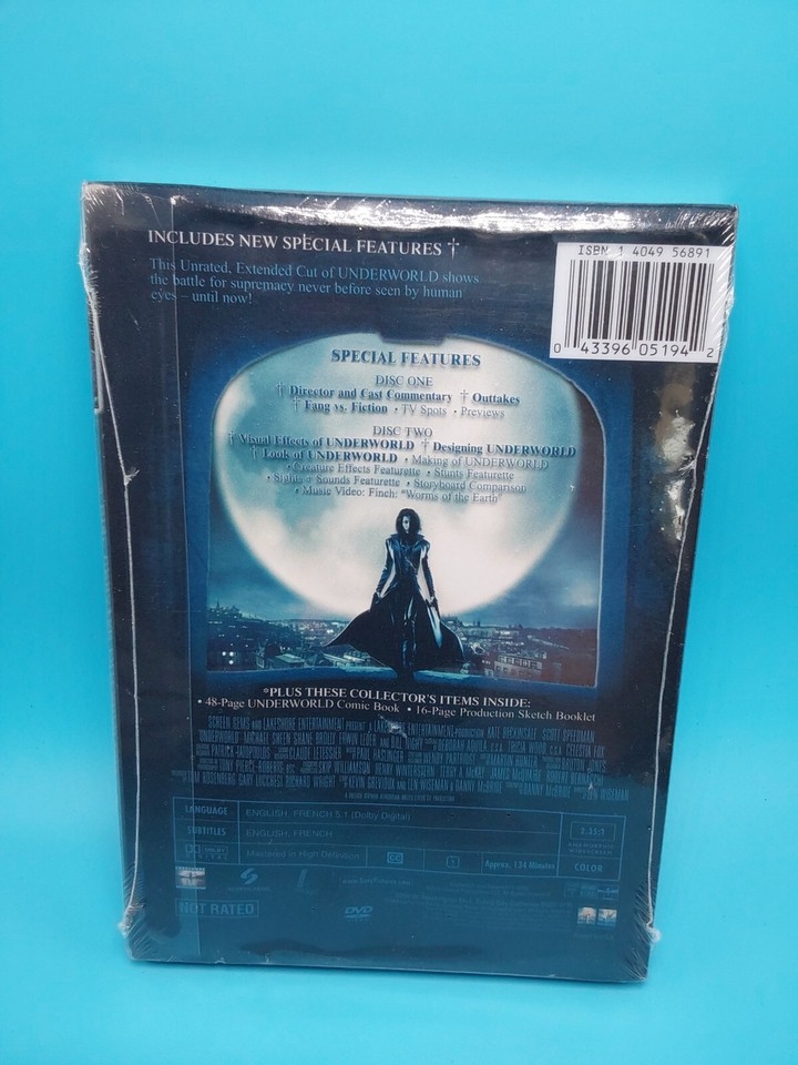 Underworld (DVD, 2004, 2-Disc Set, Extended Unrated Edition ...