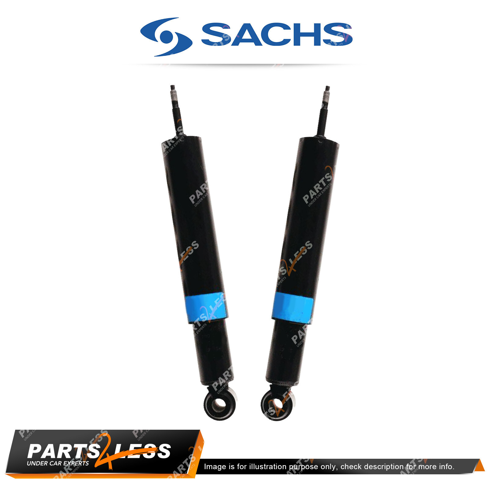 Pair Front Sachs Shock Absorbers 311 521 Top Pin Bottom Eye Brand New ...