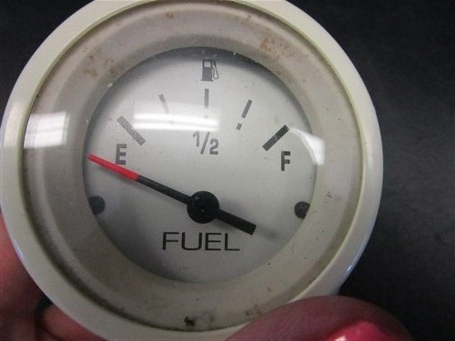 TELEFLEX FUEL GAUGE 31150F WHITE FACE / OFF WHITE BEZEL MARINE BOAT | eBay
