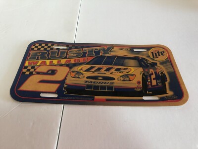 VINTAGE Rusty Wallace License Plate #F39 | eBay