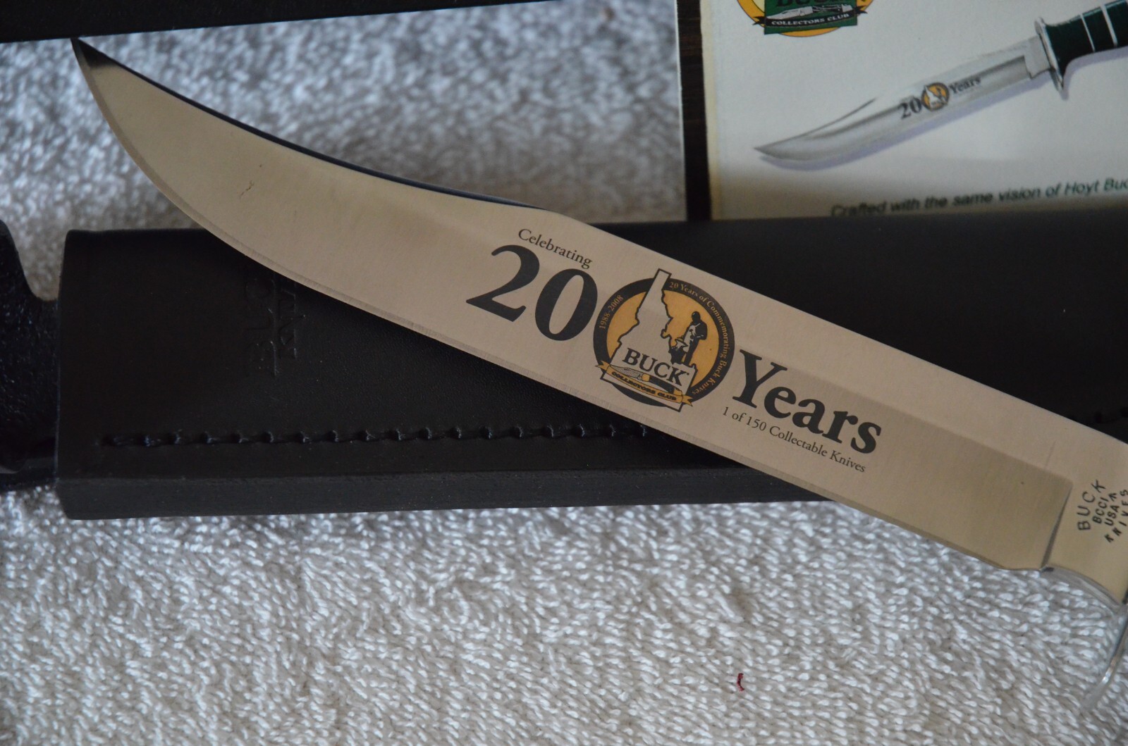 Buck Collectors Club 20th Anniversary knife model 120 | eBay