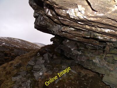 Photo 6x4 Rock undercut in Killiechonate Forest An Guirean c2012 | eBay UK