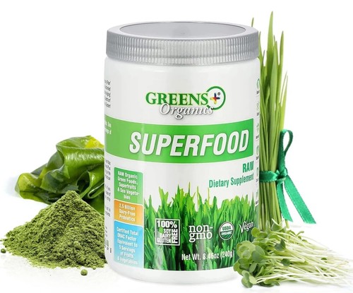 Greens+ Organic RAW Superfood Powder Super Blend Immune Support Morning ...