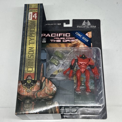 Pacific Rim Crimson Typhoon Jaeger Mark 4 Kaiju W/ Comic Book McFarlane ...