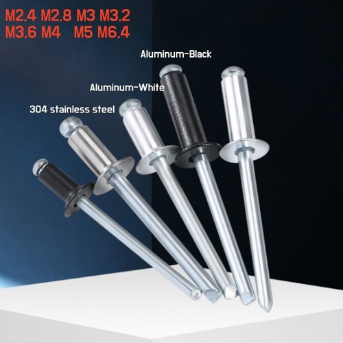 Countersunk Head Pop Rivets Open Blind Aluminium/Stainless Steel 2.4/3 ...