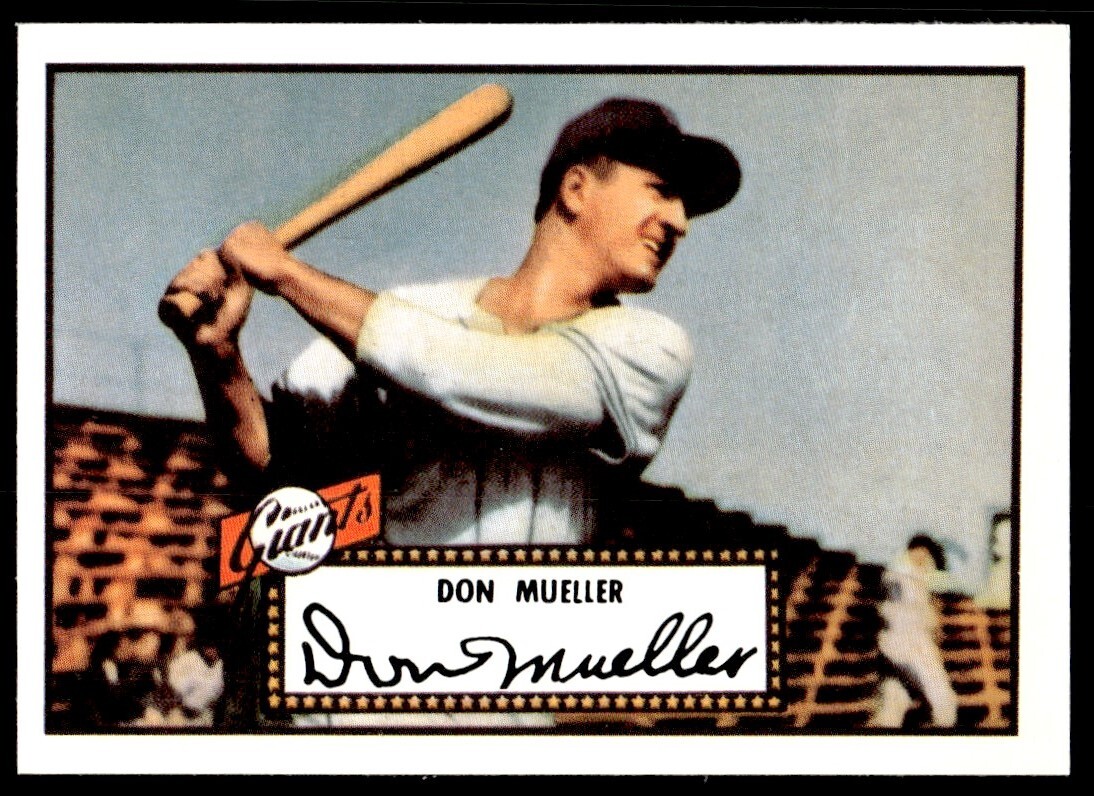1983 Topps 1952 Reprint Series Don Mueller NMMT COND New York Giants ...