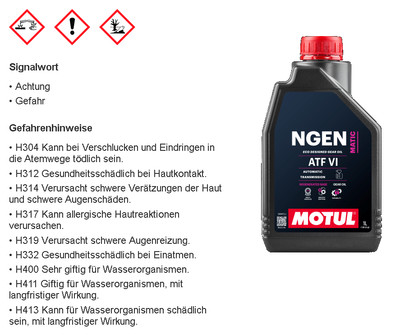 1 L MOTUL Olio Idraulico NGEN MATIC ATF VI 3+ BMW L12108 SP-IV | eBay