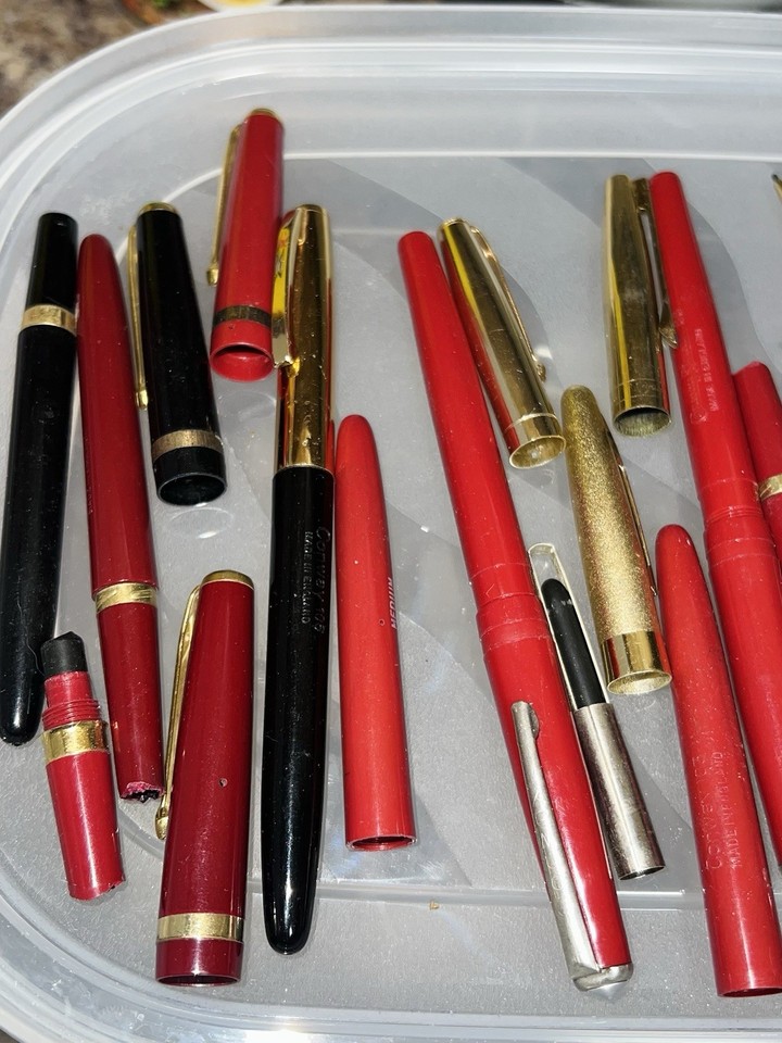 Vintage Gold Pens Lot For Parts 25pcs | eBay