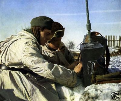 COLOR WWII Photo German Radio Ops Eastern Front WW2 World War Two ...