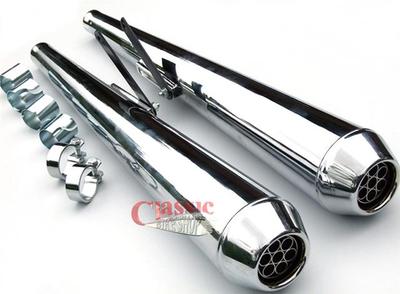 Universal Dunstall Style Silencers Suits CLASSIC Motorcycles | eBay UK