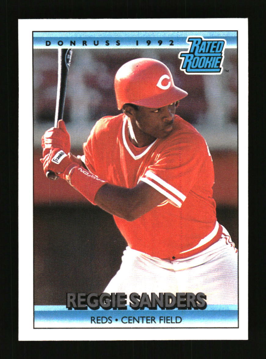 1992 Donruss Reggie Sanders #415a Cincinnati Reds Baseball Card | eBay