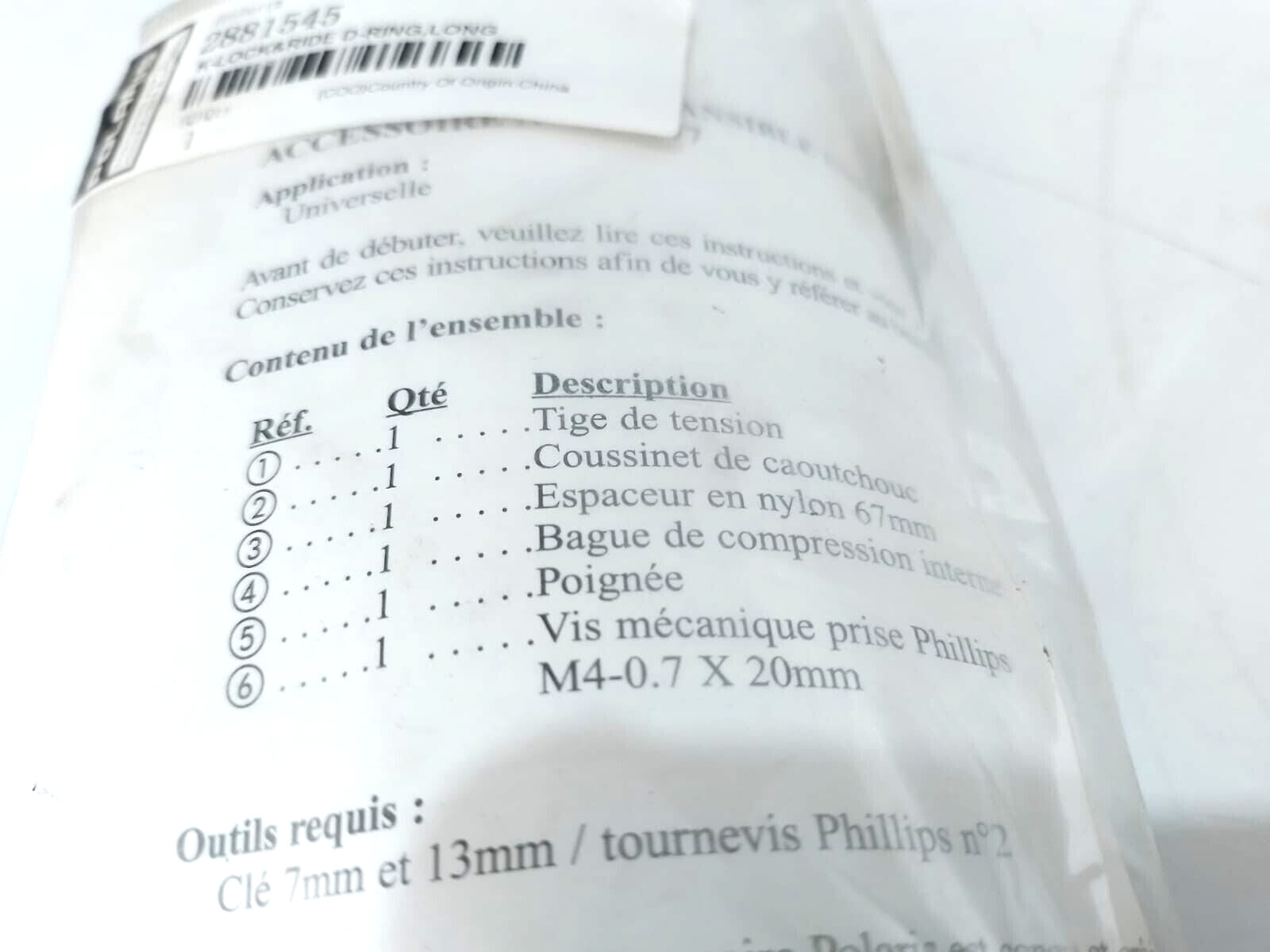 nos Genuine Polaris ATV Ranger General Crew XP 11-23 Lock & Ride D-Ring ...