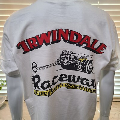 Vintage Race T-shirt Irwindale Raceway | eBay