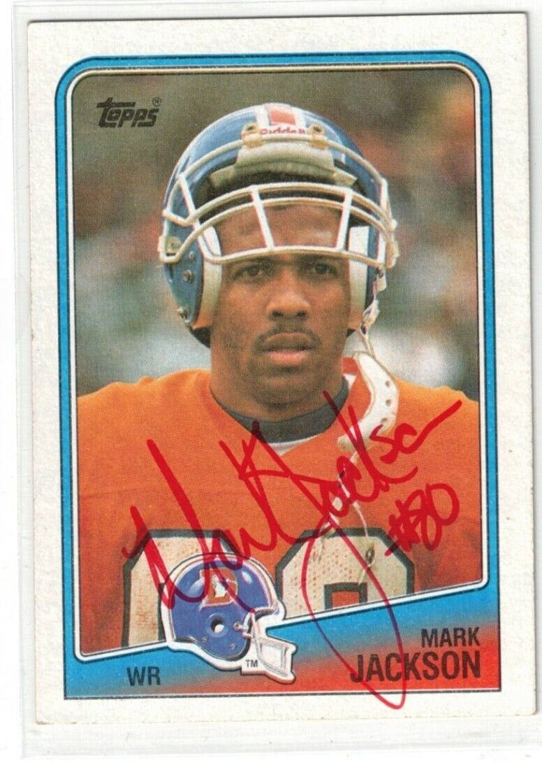1988 Topps Signed #26 Mark Jackson Denver Broncos Autographed Card | eBay