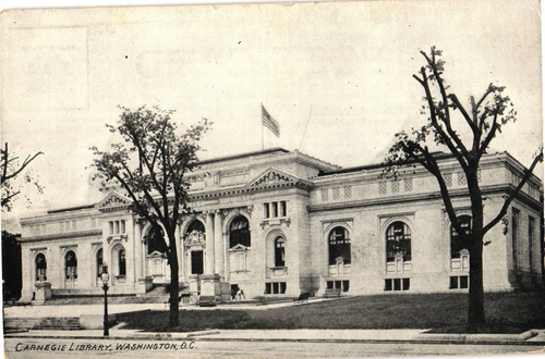 Carnegie Library Washington DC Divided Unposted Postcard 1910 | eBay