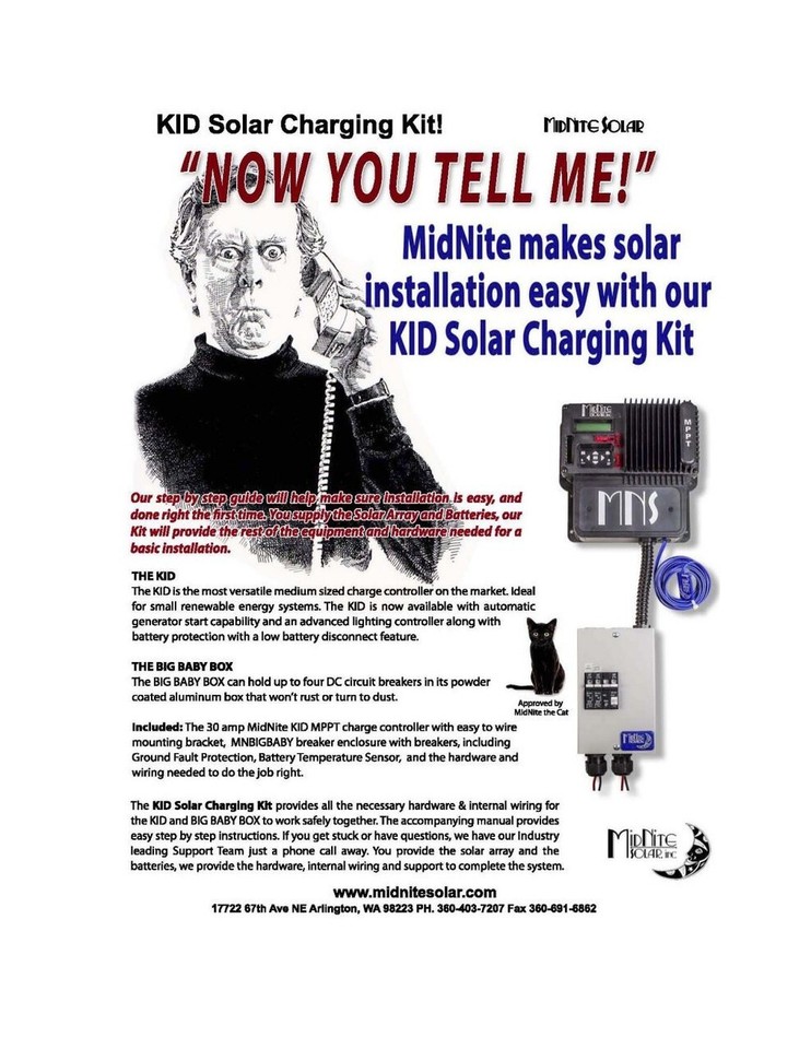 MidNite Solar MNKIDBASIC KIT Charge Controller Kit with MNKID | eBay