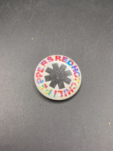 Vintage RED HOT CHILI PEPPERS Punk Pin 1" multi color original from the ...
