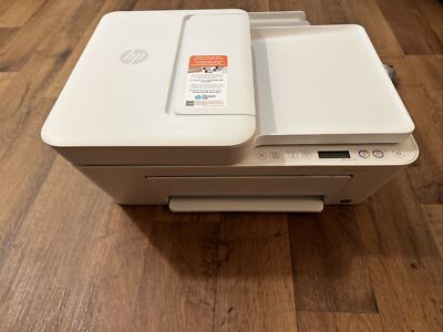 HP DeskJet 4100e White Wireless All-in-One Color Inkjet Printer ...