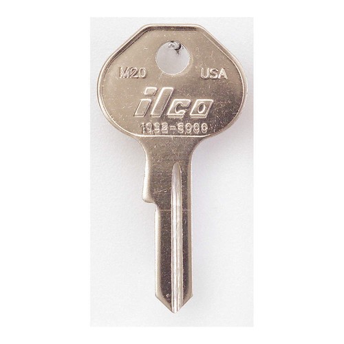 KABA ILCO 1092-6000-M20 Key Blank, M20,Brass, PK10 1GAN8 36448195466| eBay