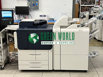 Xerox PrimeLin B9100 B&W Press with Production Booklet Maker Finisher ...