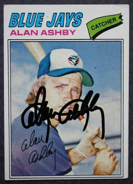 Toronto Blue Jays Star Alan Ashby autographed / signed 1977 Topps ...