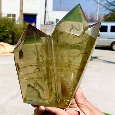 4.31LB Natural Citrine Smoky Crystal Double Obelisk Topaz Quartz ...