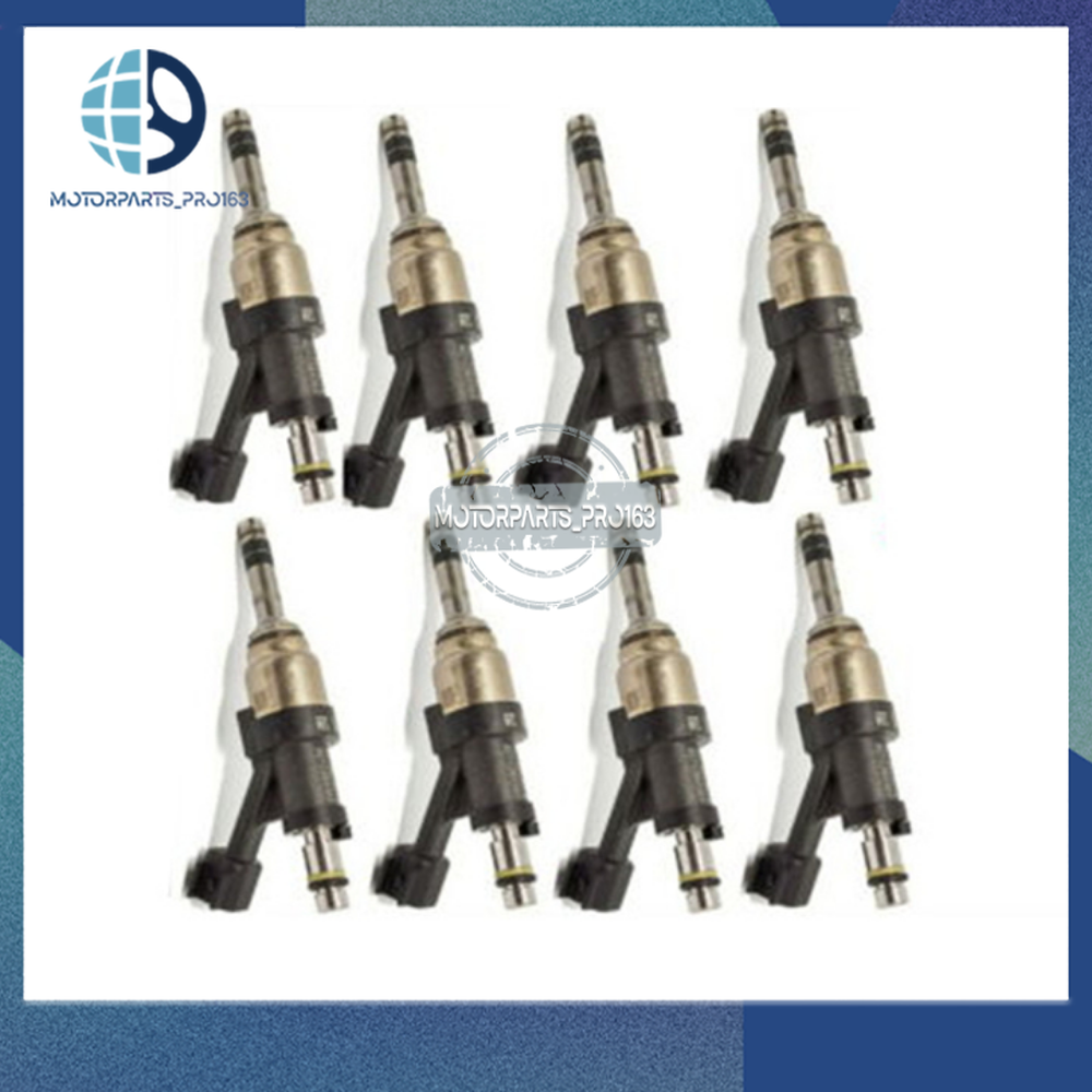 Set(8) 12668393 Fuel Injectors For GM 14-18 Chevy GMC Yukon Trucks 6.2L ...