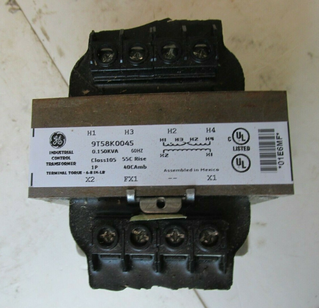 New GE 0.150KVA 9T58K0045 Industrial Control Transformer 60Hz 45334IPL ...