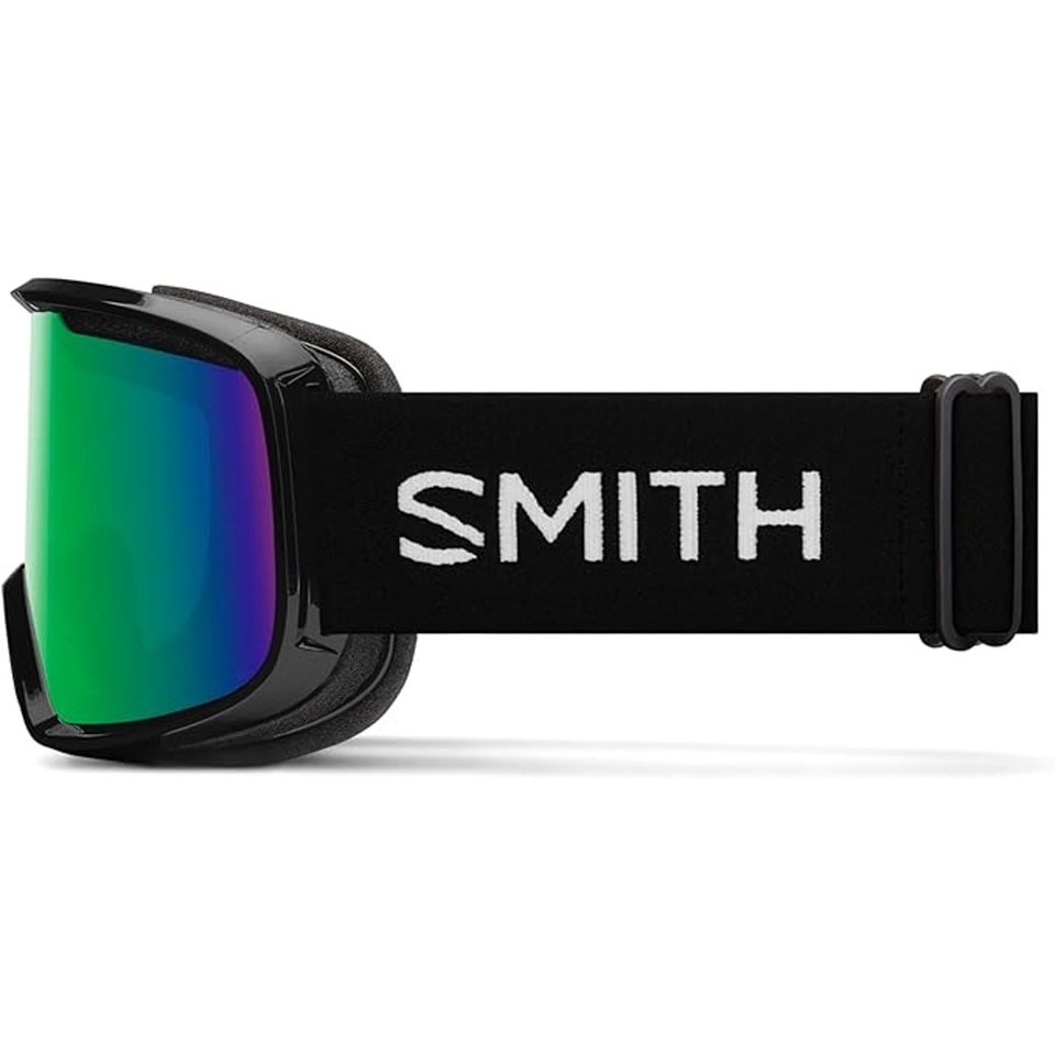 NWT Smith Unisex Frontier Snow Goggles - Black/Green Sol-x Mirror | eBay